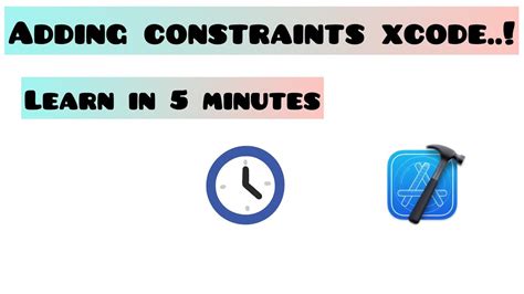 How To Add Constraints In Xcode Easy Guide For Ios Beginners Youtube