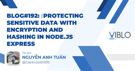 🔐protecting Sensitive Data With Encryption And Hashing In Nodejs Express