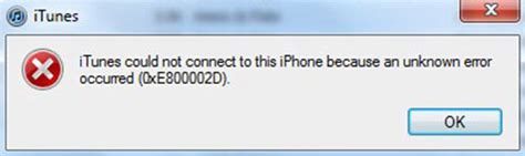 4 Proven Tricks To Fix ITunes Error 0xE800002D