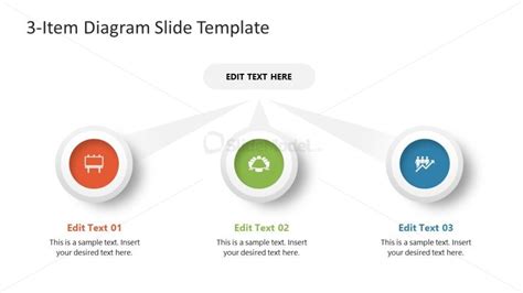 Editable 3 Item Diagram Ppt Template Slidemodel