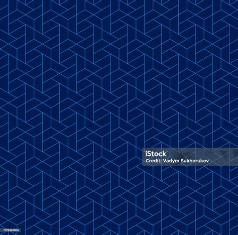 Vector Seamless Linear Pattern Abstract Geometric Background Stylish