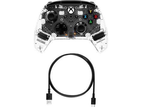 Hyperx Clutch Gladiate Rgb Wired Gaming Controller W Full Body Rgb Lighting For Xbox Clear Hyperx Clutch Gladiate Rgb Wired Gaming Controller W Full Body Rgb Lighting For Xbox Clear