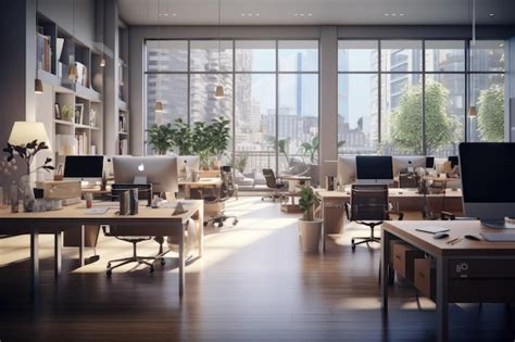 Premium Ai Image Office 3d Brings Your Workspace To Life With