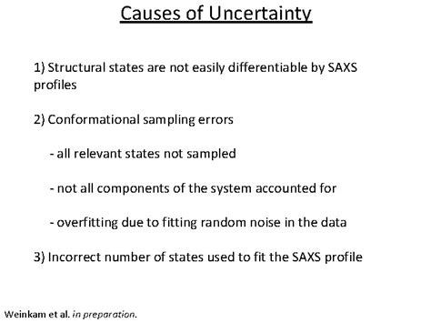 Conformational Sampling To Interpret Saxs Profiles October 2013