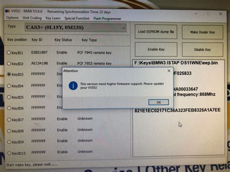 Solved Vvdi2 Bmw 5 6 0 Error Need Higher Firmware Support Uobdii