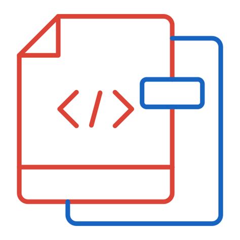 Html Generic Color Outline Icon