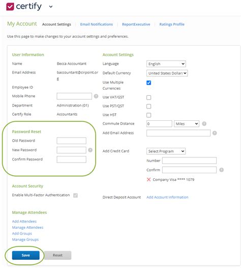 Resetting Your Password Certify Help Center