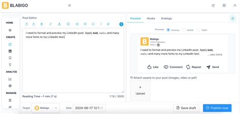 maak opvallende berichten met linkedin text formatters pas tekst