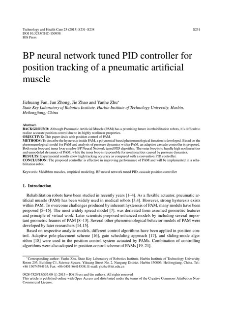 pdf bp neural network tuned pid controller for position tracking of a