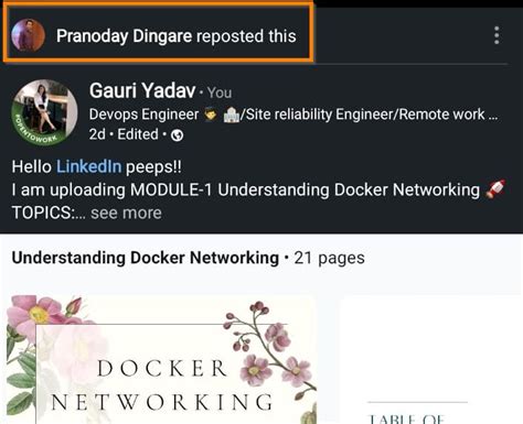 Gauri Yadav On Linkedin Docker Networking Linkedin Share Help
