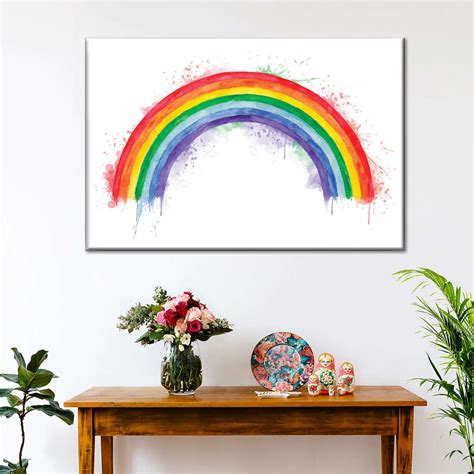 Isabelle And Max™ Rainbow Splash Wrapped Canvas Print Wayfair
