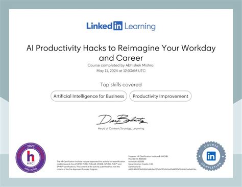 Abhishek Mishra On Linkedin Certificate Of Completion