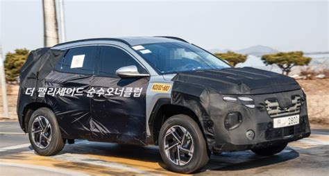 이게 진짜 현대 투싼 페이스리프트 스파이샷이랍니다 스파이샷
