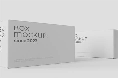 Premium Psd Rectangular Packing Box Mockup