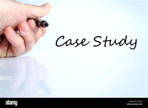 Case Study Text Concept Isolated Over White Background Stock Photo Alamy