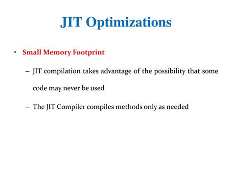 Ppt Just In Time Compilation Powerpoint Presentation Free Download Id4370987