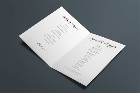 Wedding Program Ceremony Booklet Printable Wedding Program Etsy