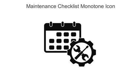 Maintenance Checklist Monotone Icon In Powerpoint Pptx Png And Editable Eps Format Ppt Powerpoint