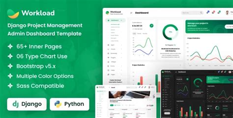 Workload Django Project Management Admin Dashboard Template TemplateLelo