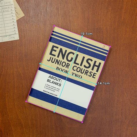 English Course Notebook About Blanks