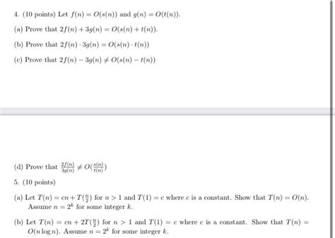 Solved 4 10 Points Let F N O S N And G N O T N A