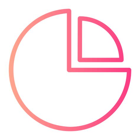 Pie Graph Generic Gradient Outline Icon Pie Graph Generic Gradient Outline Icon