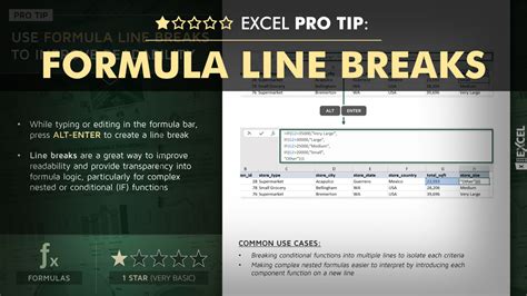 Formula Line Breaks Excel Maven