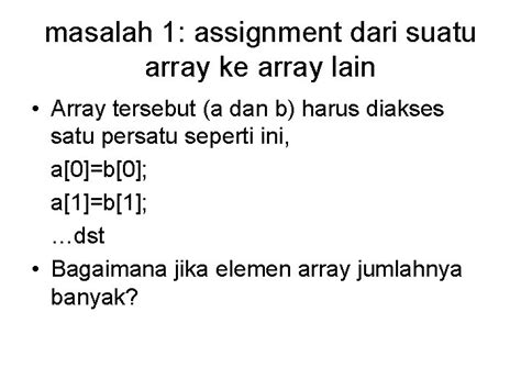 array dan string array kumpulan beberapa elemen data