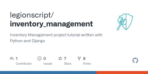 Issues Legionscript Inventory Management GitHub