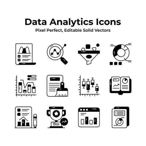 premium vector a unique and trendy data analytics icons set ready for premium use