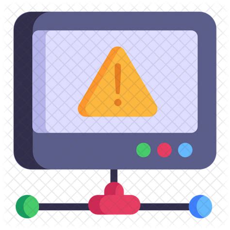 Network Error Icon Download In Flat Style