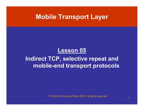 Mobile Computing Indirect Tcp Pdf Computer Networking Computing
