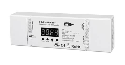 Constant Voltage Channels DMX RDM Controller With Master Decoder Modes SR FB CH