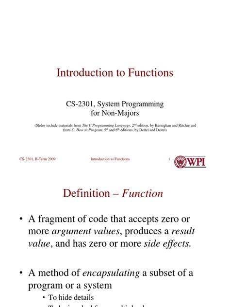 Week 2 Introduction To Functions Pdf Parameter Computer Programming Subroutine