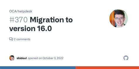 Migration To Version Issue OCA Helpdesk GitHub