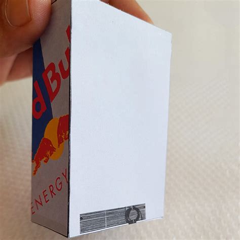 Miniature Red Bull Vending Machine And Drink Box Template Digital