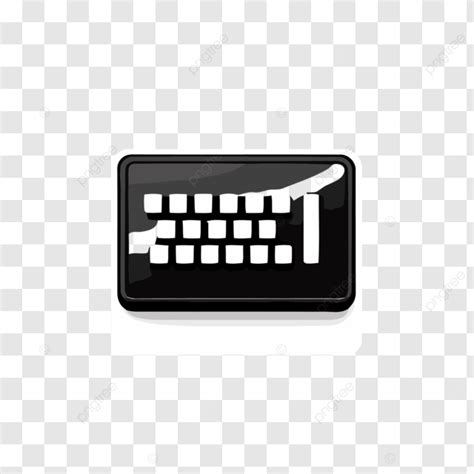 검정색 배경에 흰색 키보드 아이콘 벡터 흰색 바탕에 키보드 컴퓨터의 단순한 검은색 아이콘 그림자 없음 작은 프레임 중앙 Png 일러스트 및 벡터 에 대한 무료