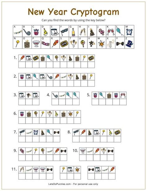 Cryptogram Printable Printable Sight Words List
