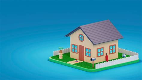 복사 공간이 있는 집의 3d 보기 무료 사진