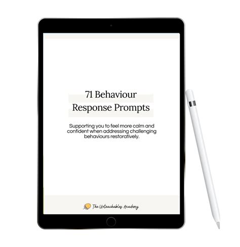 71 Behaviour Response Prompts