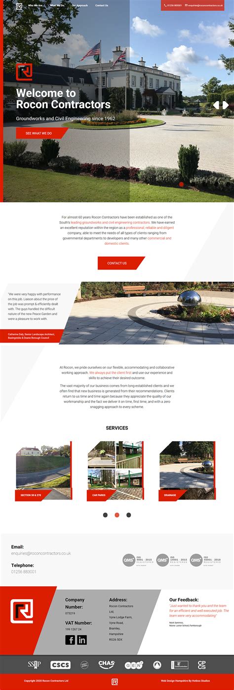 Rocon Contractors Wordpress Website Design