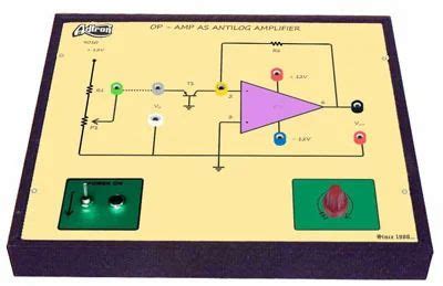 Metal Analog Op As Anti Log Amplifier Trainer For Laboratory