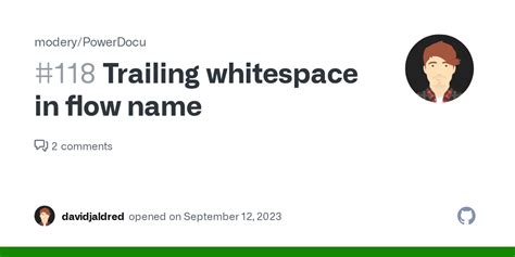 Trailing Whitespace In Flow Name · Issue 118 · Moderypowerdocu · Github
