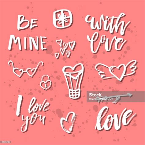 영감 발렌타인 로맨틱 인용 필기입니다 인사말 포스터 T셔츠 지문 카드 배너에 대 한 좋은 벡터 글자입니다 디자인에 대 한 인쇄 상의 요소 0명에 대한 스톡 벡터 아트 및