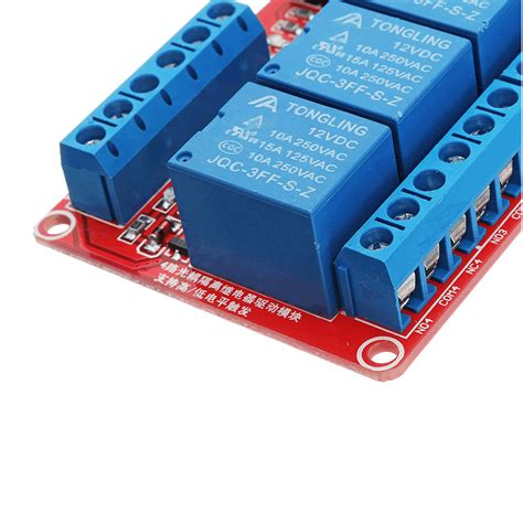 Módulo Rele 4 Canais 12v Com Borne