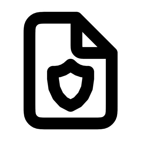 File Shield Vector SVG Icon - SVG Repo