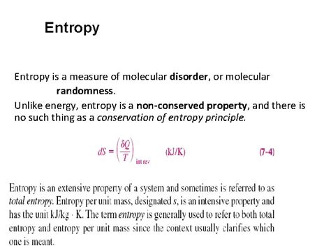 Entropy Is A Measure Of Molecular Disorder Or