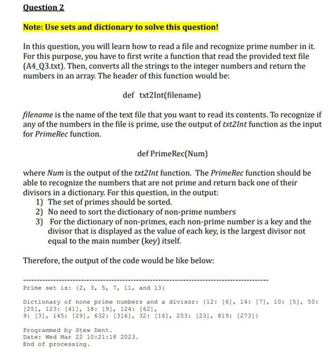 Solved In This Question You Will Learn How To Read A File Chegg