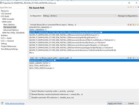 RTOS CC1350 Error 10008 D Cannot Find File Sub 1 GHz Forum Sub 1 GHz TI E2E Support Forums