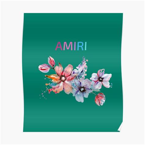Amiri 2 Poster For Sale By Llystrieutkais Redbubble